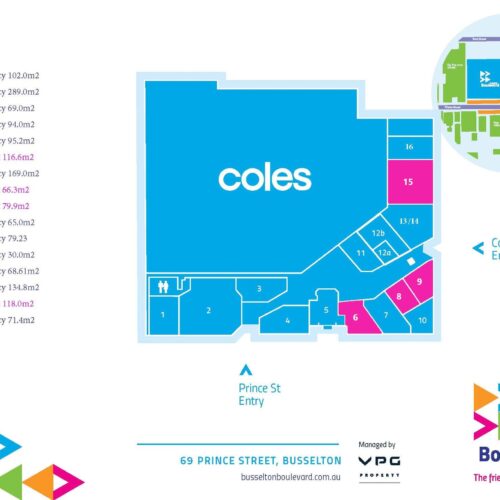 Busselton Boulevard Shopping Centre, Shops 6, 8, 9 & 15, 69 Prince ...
